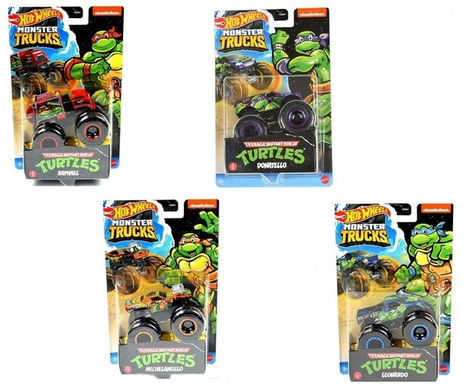 HOT WHEELS VOZILA MONSTER TRUCKS TMNT 1:64 - Magična oaza