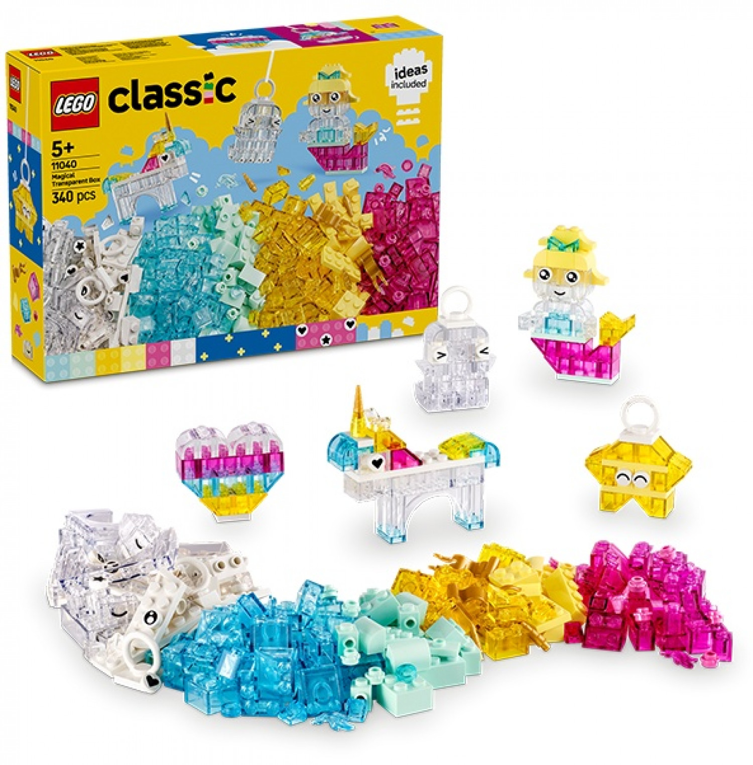 LEGO CLASSIC MAGICAL TRANSPARENT BOX LE11040 - Magična oaza