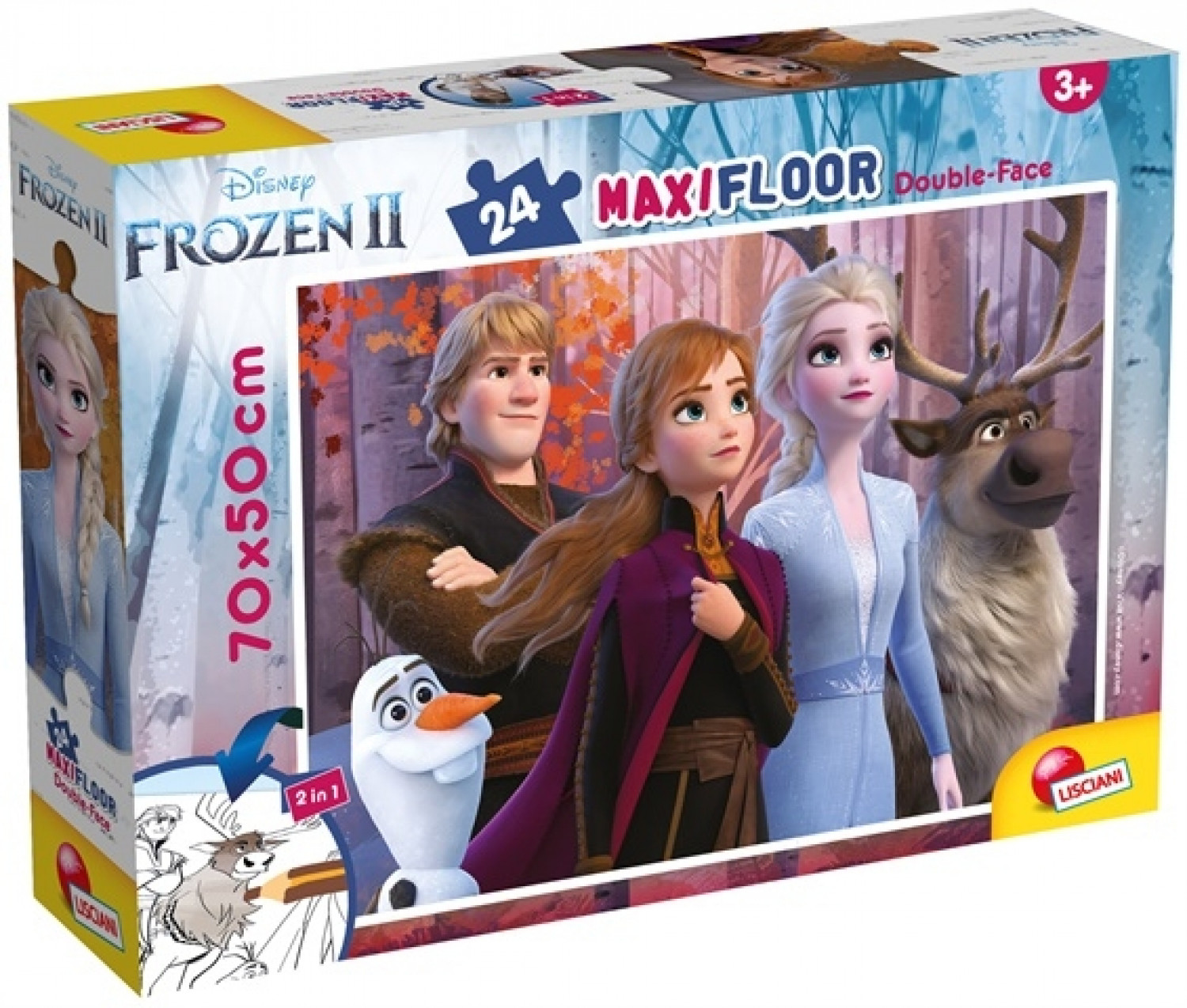 PUZZLE SLAGALICE 24 DELA MAXI FROZEN THE ICELAND LISCIANI - Magična oaza