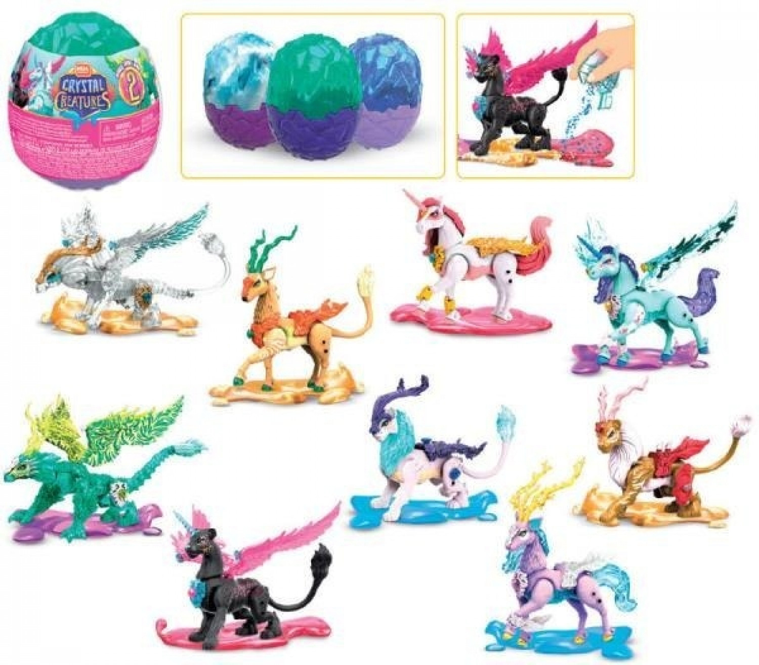MEGA CONSTRUX JEDNOROG U LJIGAVOM JAJETU BREAKOUT BEASTS CRYSTAL ...