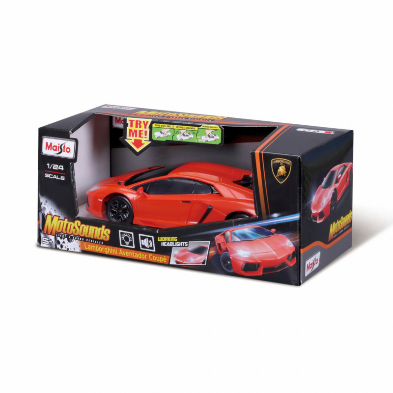 MAISTO MODEL AUTICA 1:24 MOTOSOUNDS LAMBORGHINI AVENTADOR - Magična oaza