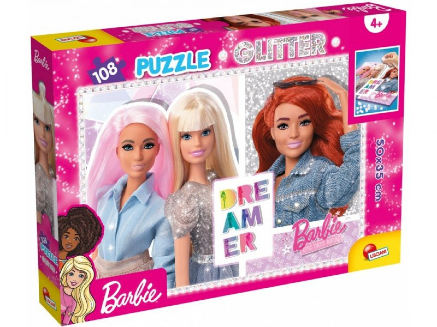SLAGALICA LISCIANI 108PCS BARBIE GLITTER BEST FRIENDS FOREVER! LISCIANI ...